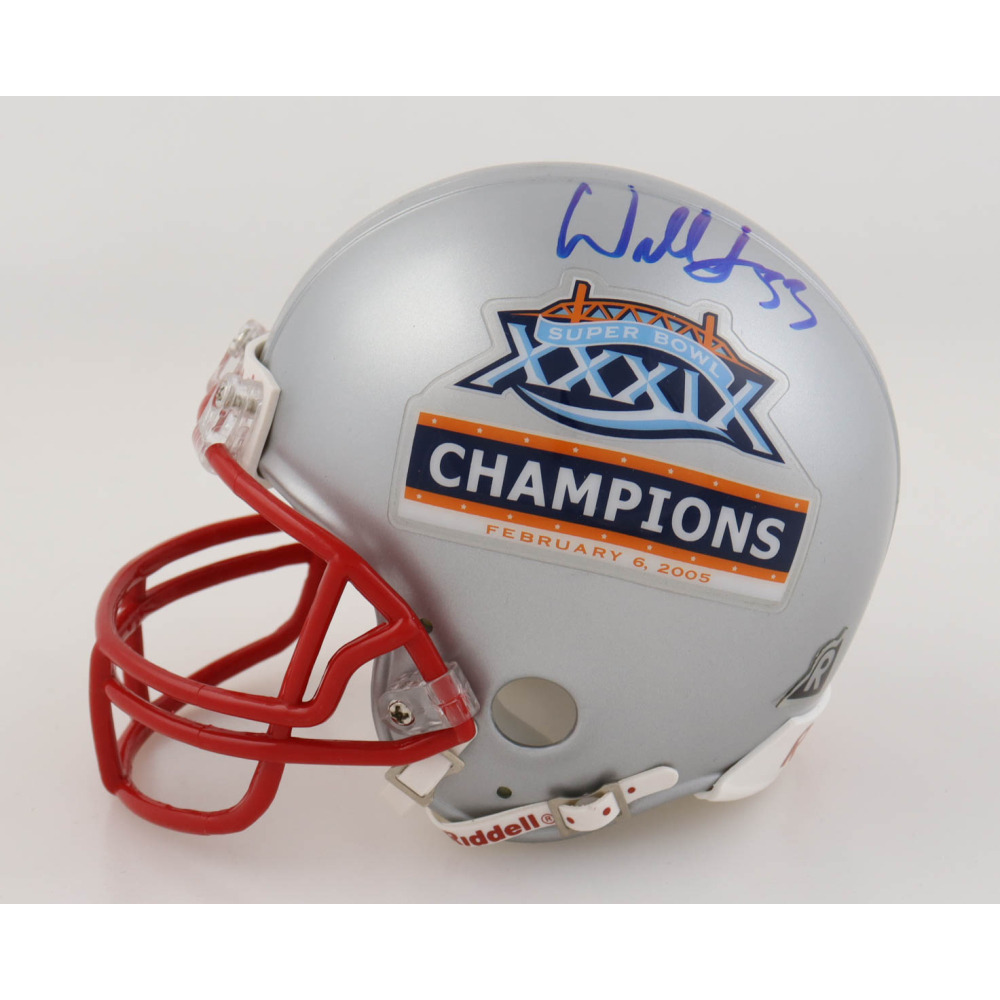 Willie McGinest Signed Patriots Super Bowl XXXIX Logo Mini Helmet (SGC ...
