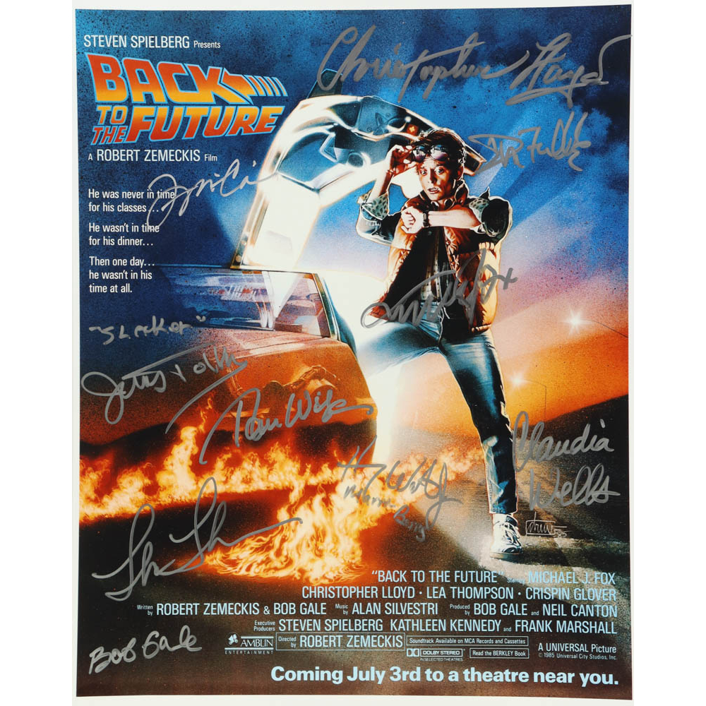 "Back to the Future" 16x20 Photo Cast-Signed by (10) with Michael J ...