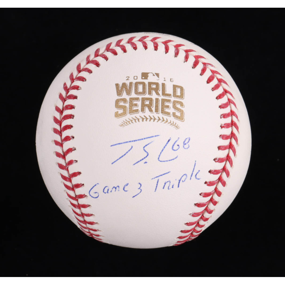 Jorge Soler Signed 2016 World Series Logo Baseball "Game 3 Triple ...
