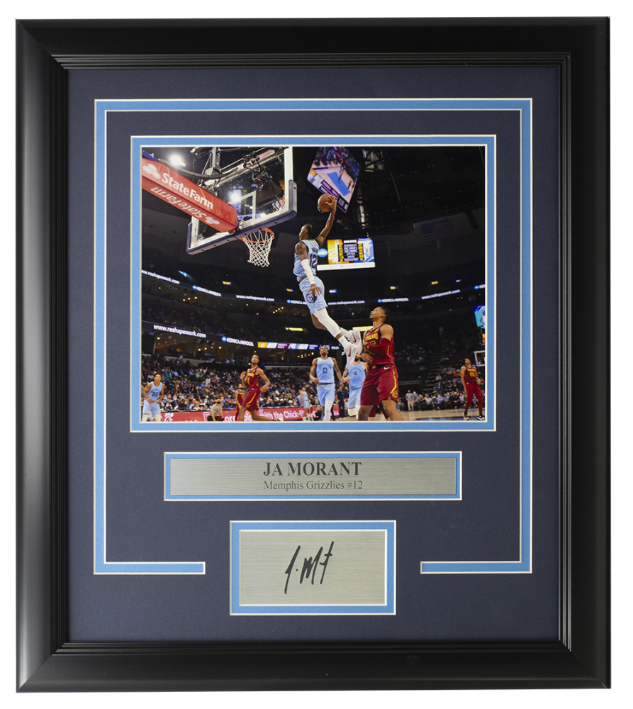 Ja Morant Grizzles Custom Framed Photo Display | Pristine Auction Ja Morant Grizzles Custom Framed Photo Display | Pristine Auction