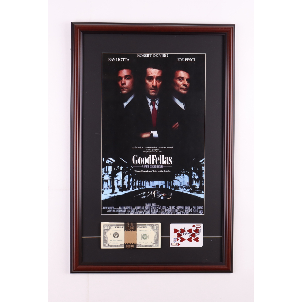 Henry Hill Signed "Goodfellas" Custom Framed Playing Card Display with ...