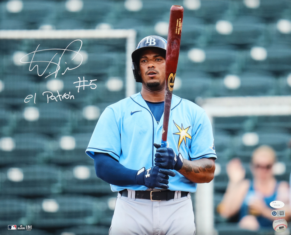 Wander Franco Signed Rays 16x20 Photo Inscribed "El Patron" (JSA ...