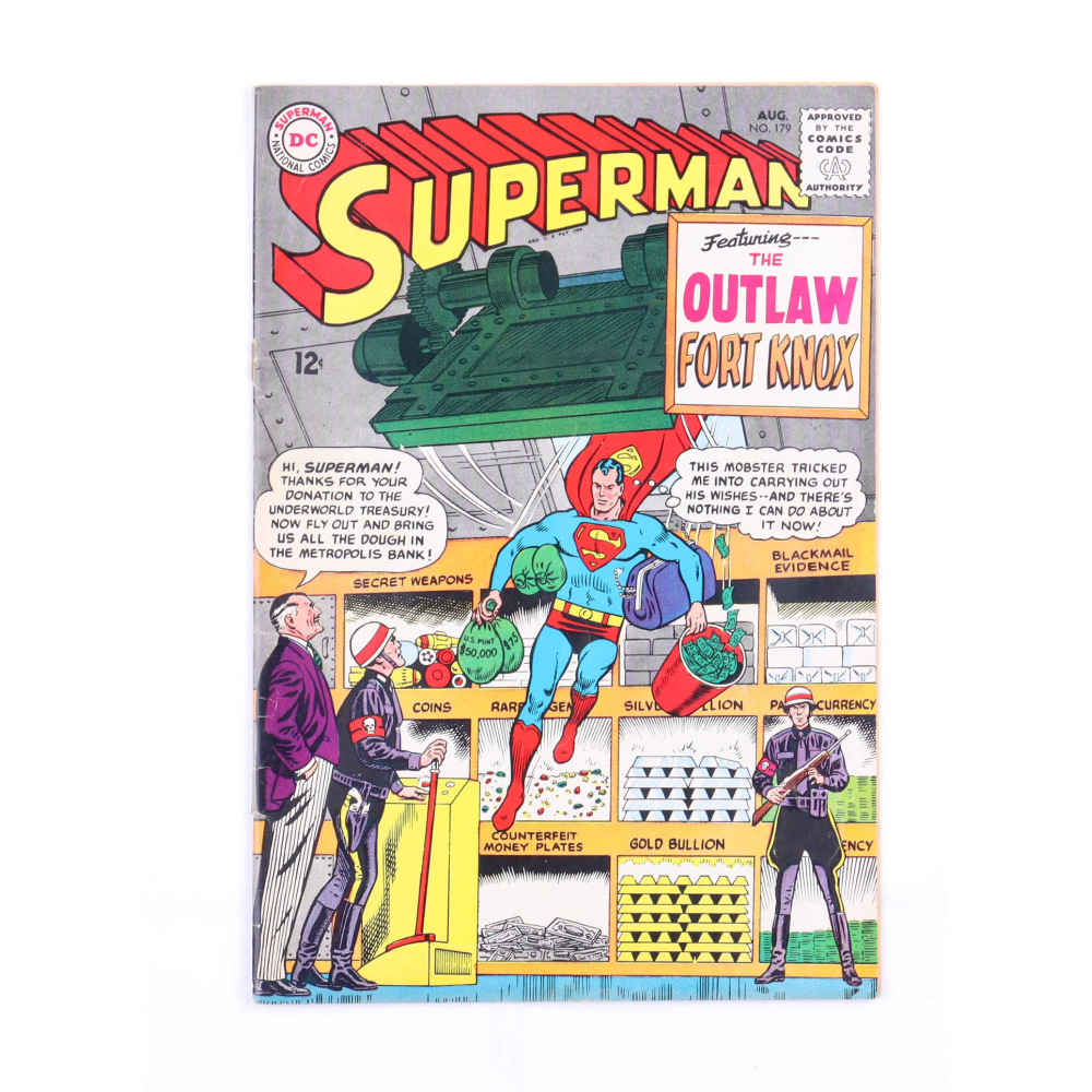 1965 "Superman" Issue #179 DC Comic Book | Pristine Auction