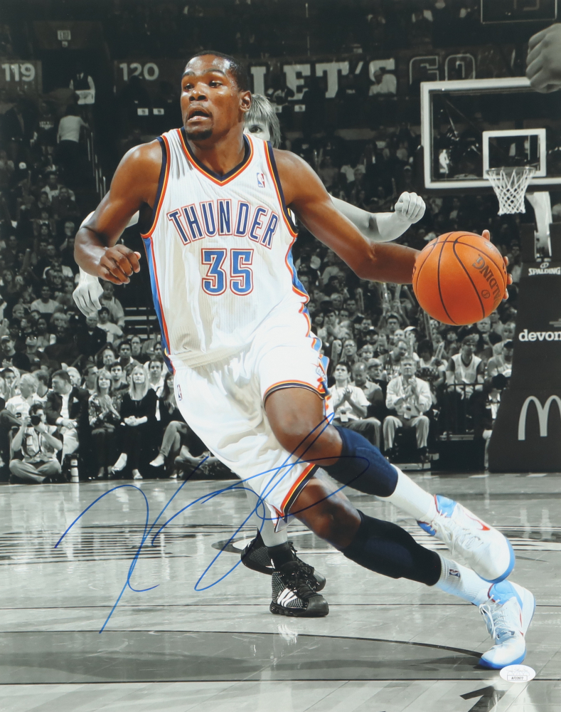 Kevin Durant Signed Thunder 16x20 Photo (JSA) | Pristine Auction