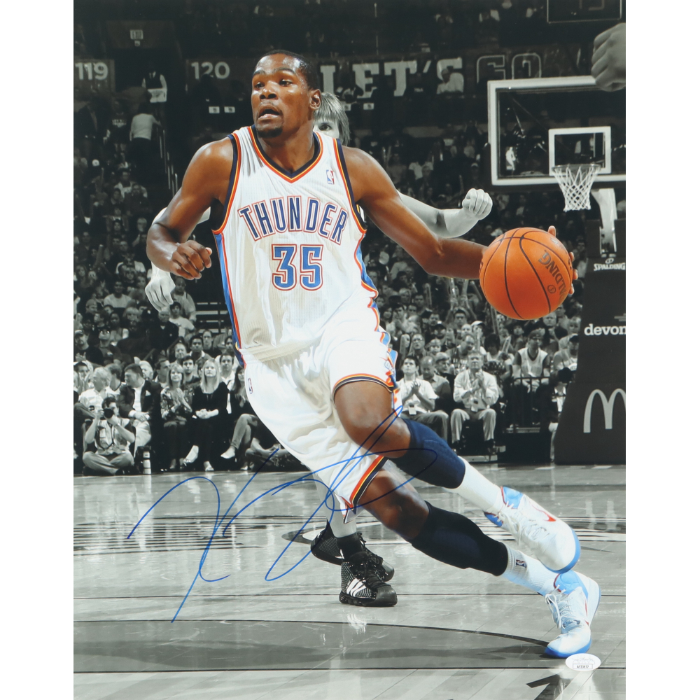 Kevin Durant Signed Thunder 16x20 Photo (JSA) | Pristine Auction