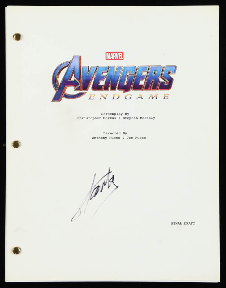 Stan Lee Signed "Avengers: Endgame" Replica Script (AutographCOA ...