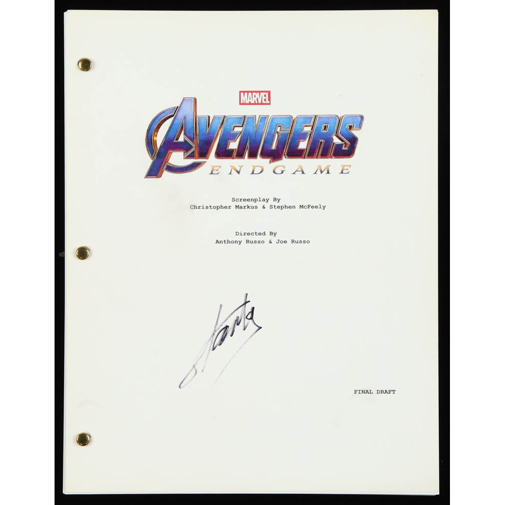 Stan Lee Signed "Avengers: Endgame" Replica Script (AutographCOA ...