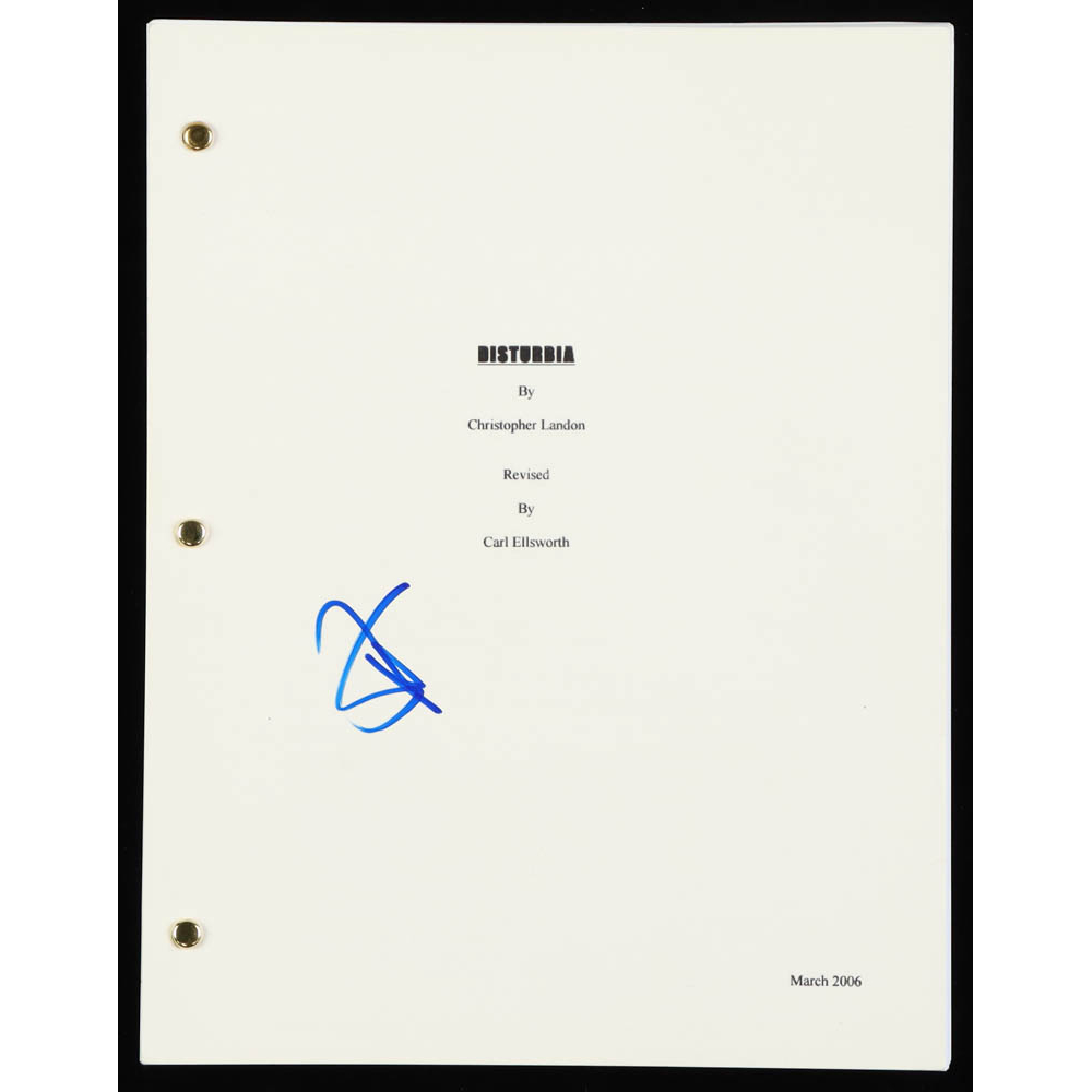 Shia LaBeouf Signed "Disturbia" Replica Script (AutographCOA ...