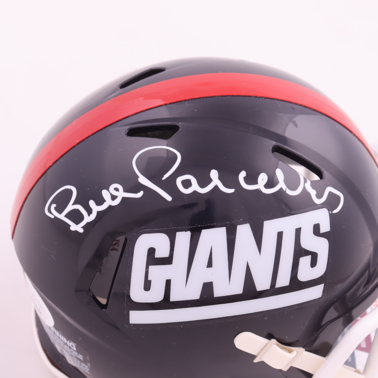 Bill Parcells Signed Giants Throwback Mini Helmet (JSA) | Pristine Auction