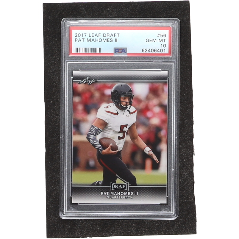 Patrick Mahomes 2017 Leaf Draft #56 (PSA 10) | Pristine Auction