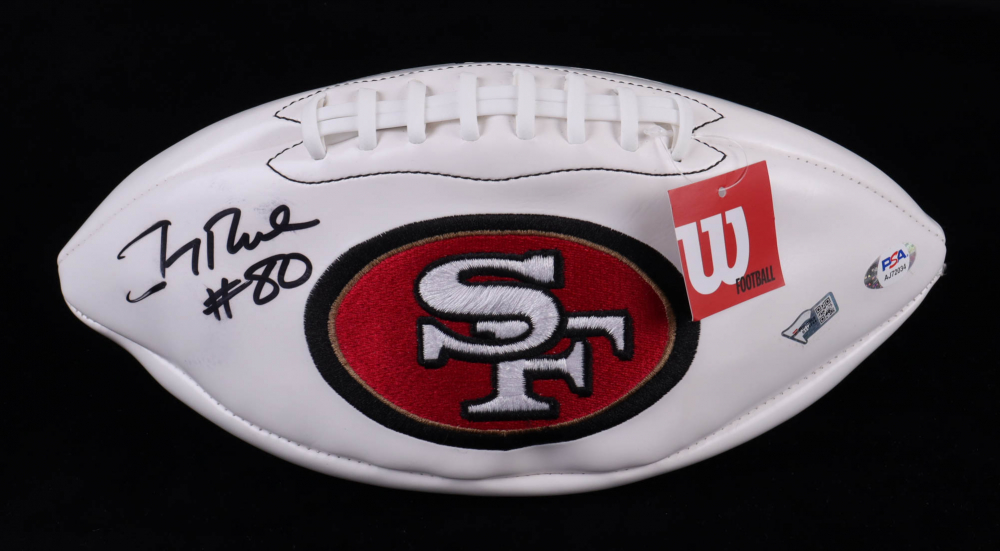 Jerry Rice Signed 49ers Logo Football (PSA) | Pristine Auction