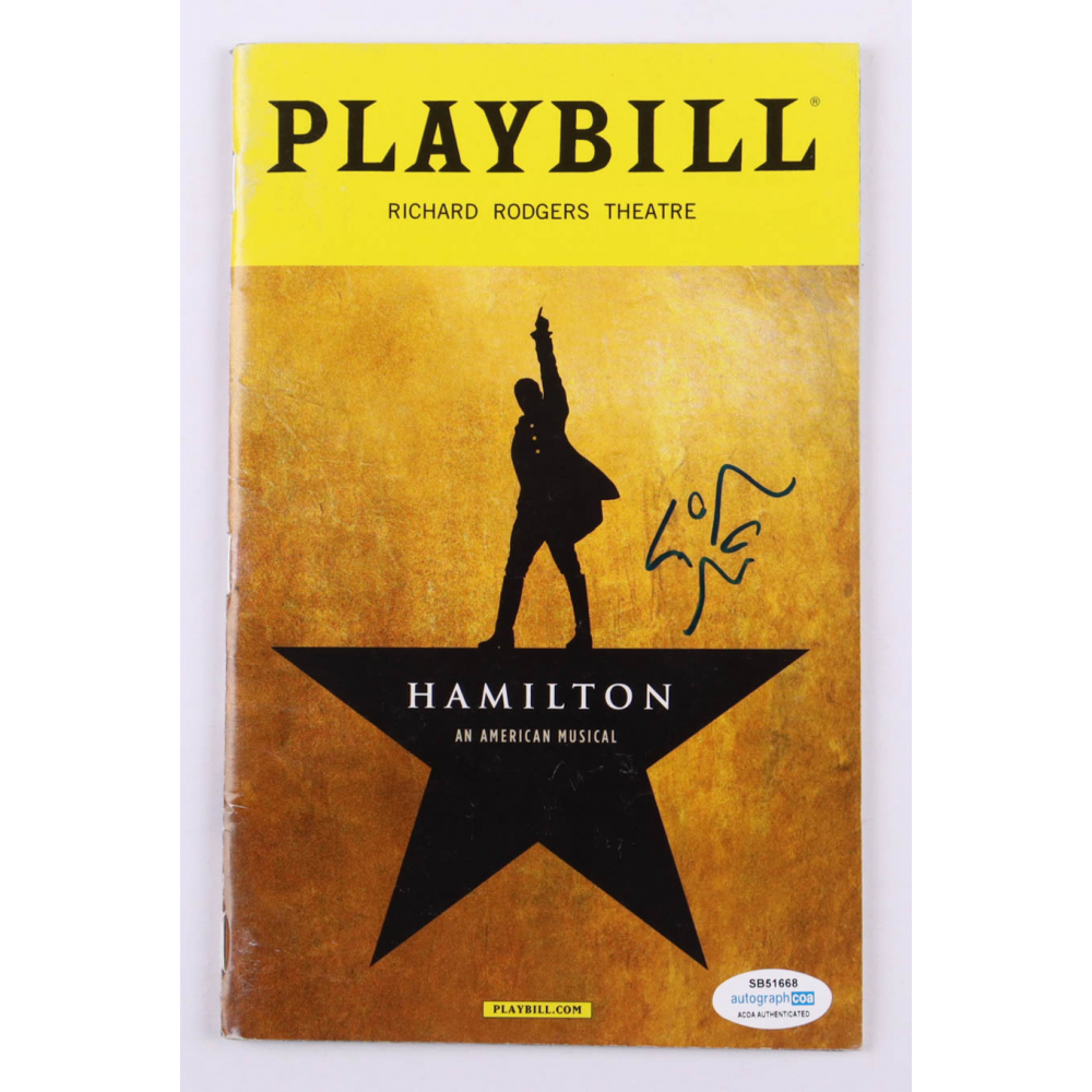 Lin-Manuel Miranda Signed "Hamilton" Broadway Playbill (AutographCOA) | Pristine Auction