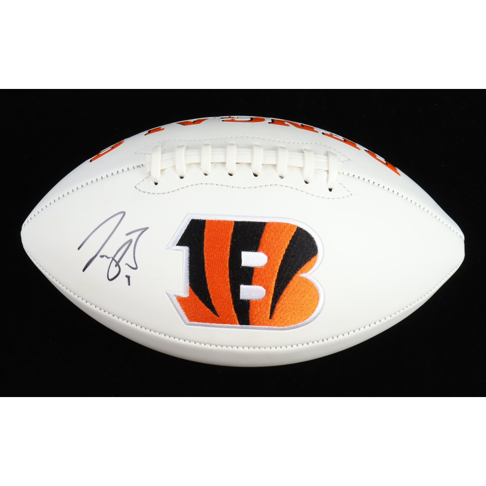 Joe Burrow Signed Bengals Logo Football (Fanatics) | Pristine Auction