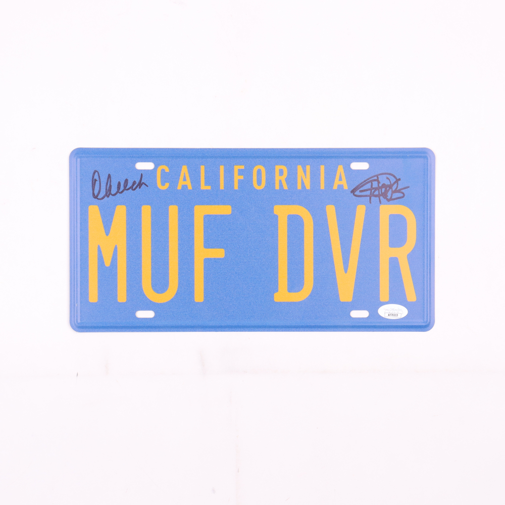 Cheech Marin & Tommy Chong Signed California License Plate (JSA ...