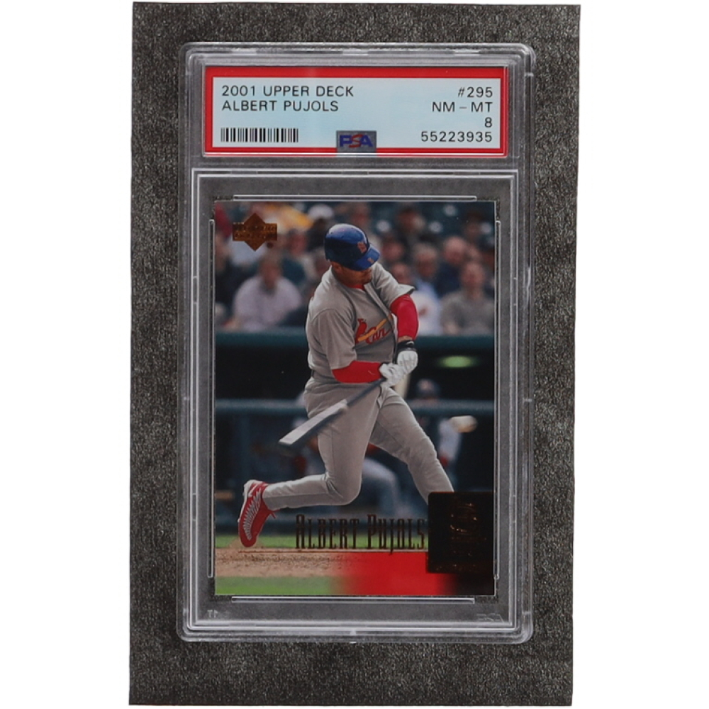 Albert Pujols 2001 Upper Deck #295 SR RC (PSA 8) | Pristine Auction