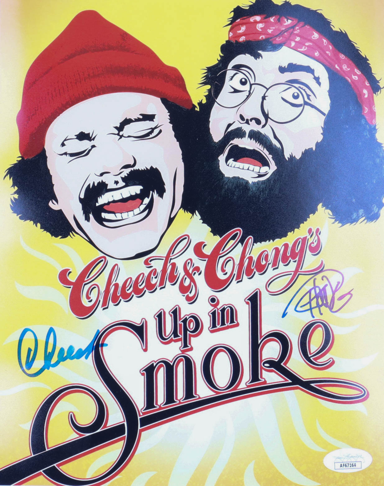 Cheech Marin & Tommy Chong Signed "Up In Smoke" 8x10 Print (JSA ...