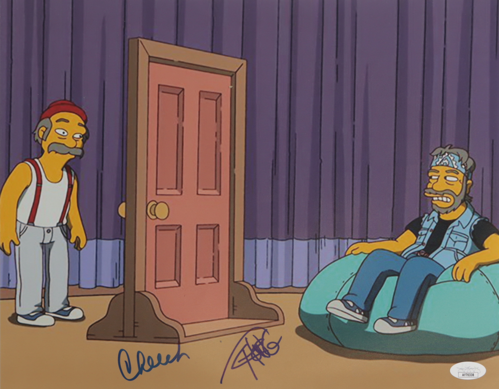 Cheech Marin & Tommy Chong Signed "The Simpsons" 11x14 Photo (JSA ...