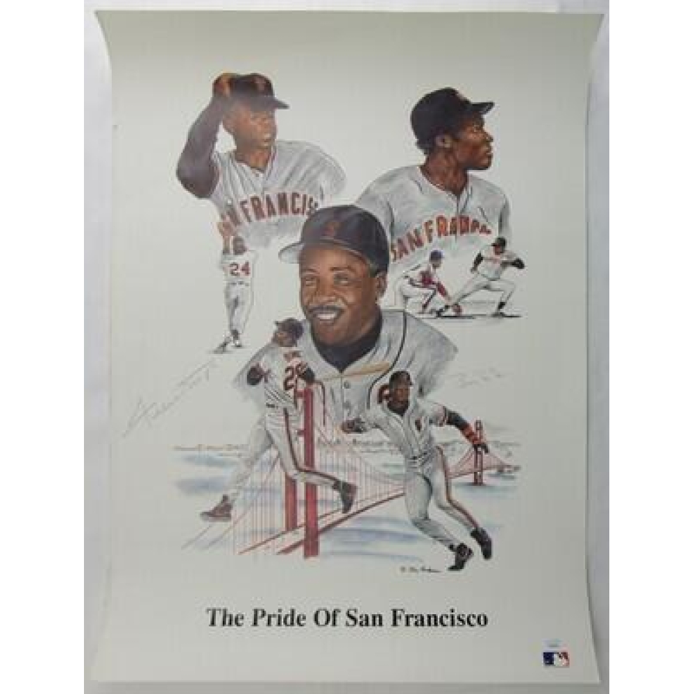 Willie Mays & Barry Bonds Signed "The Pride Of San Francisco" 20x28 ...