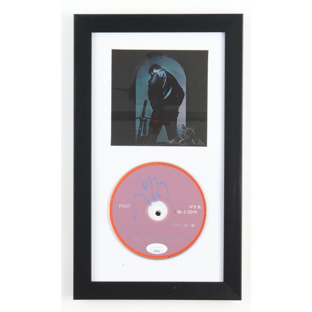 Post Malone Signed Custom Framed "Hollywood’s Bleeding" CD Display (JSA ...