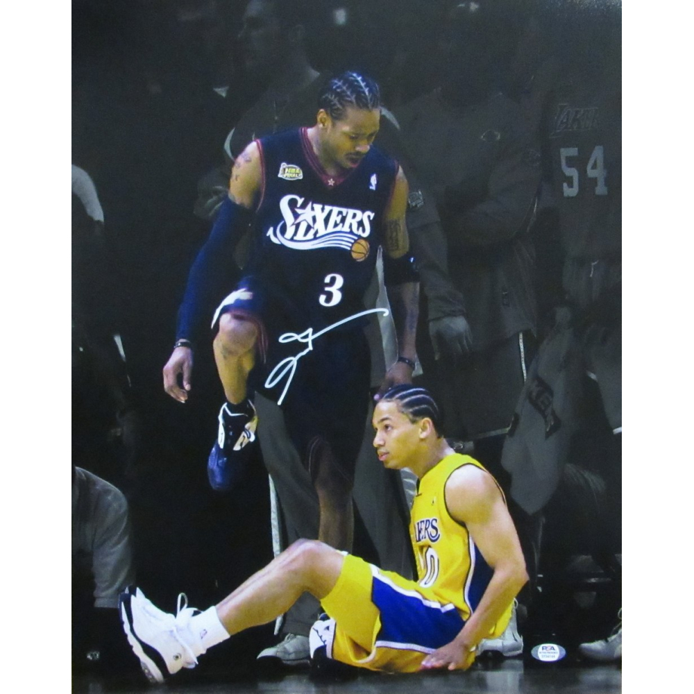 Allen Iverson Signed 76ers 16x20 Photo (PSA) | Pristine Auction