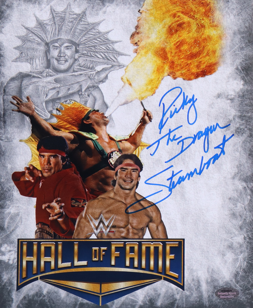 Ricky "The Dragon" Steamboat Signed WWE 8x10 Photo (Schwartz ...