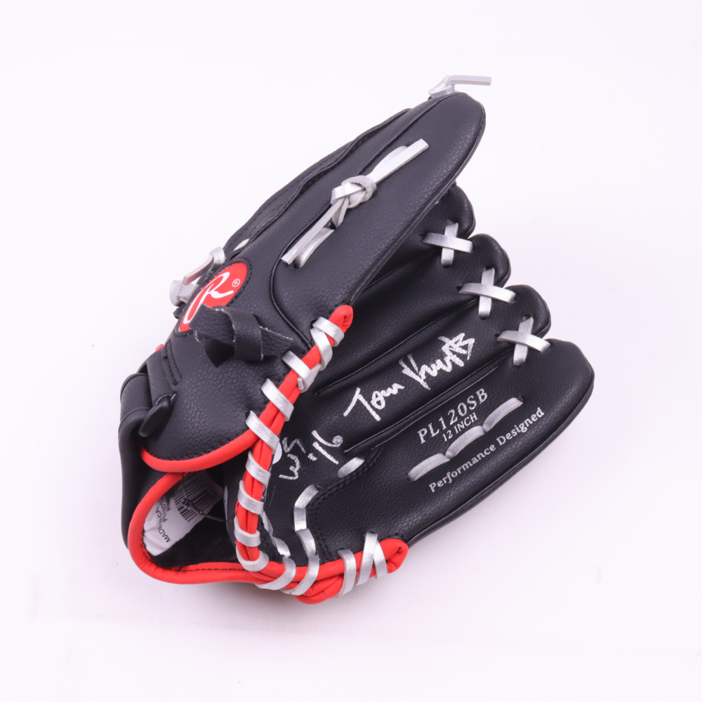 Tom Ricketts Signed Rawlings Baseball Glove Inscribed "WS 16" (PSA ...