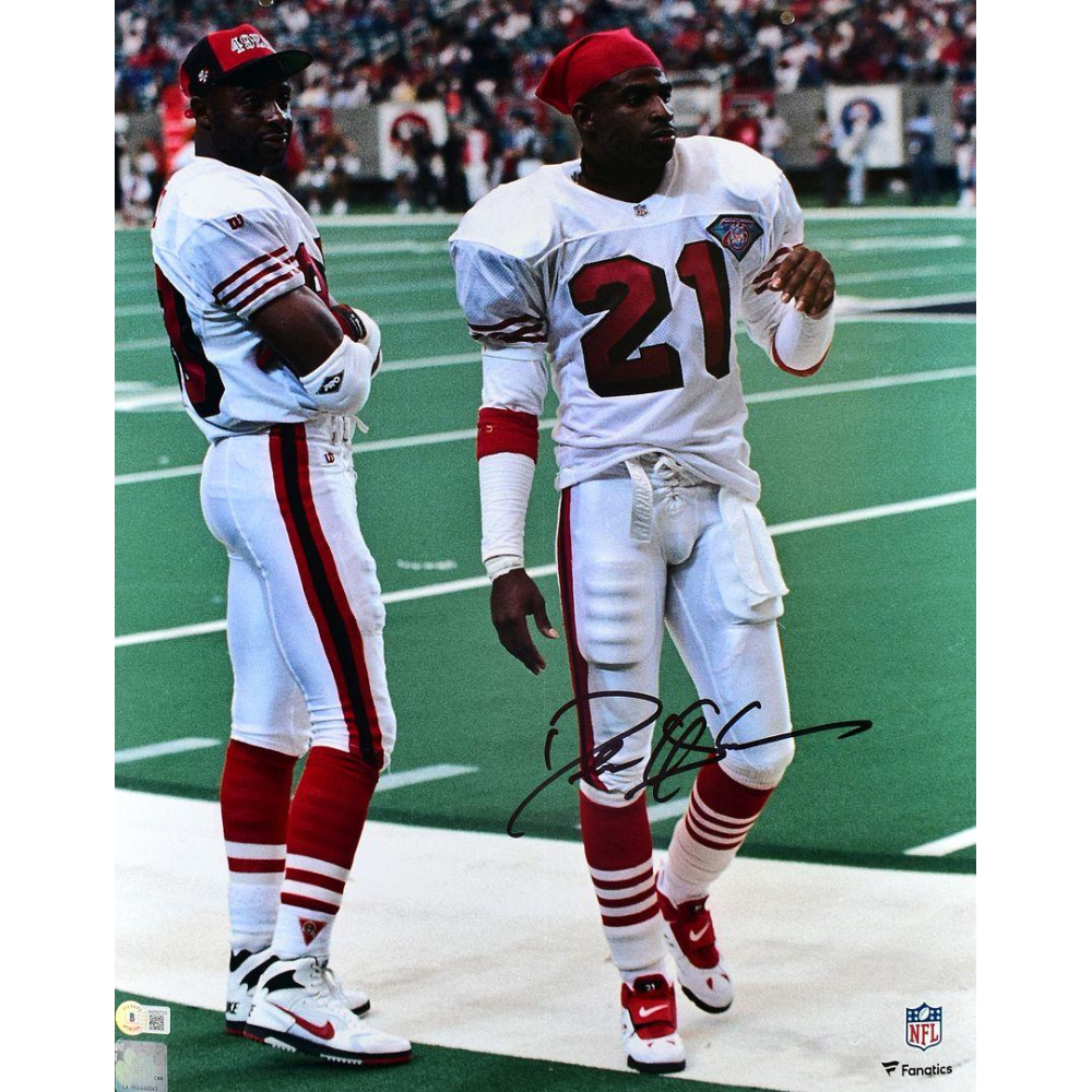 Deion Sanders Signed 49ers 16x20 Photo (Beckett) | Pristine Auction