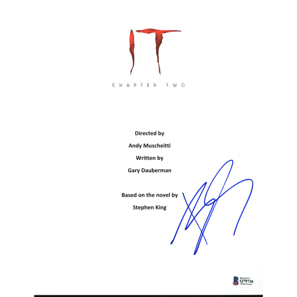 Bill Skarsgard Signed "IT: Chapter Two" Script Cover (Beckett ...