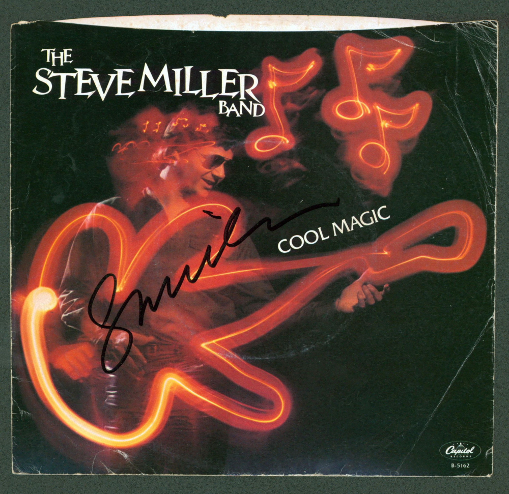 Steve Miller Signed "Cool Magic" 45 RPM Album Cover (Beckett ...