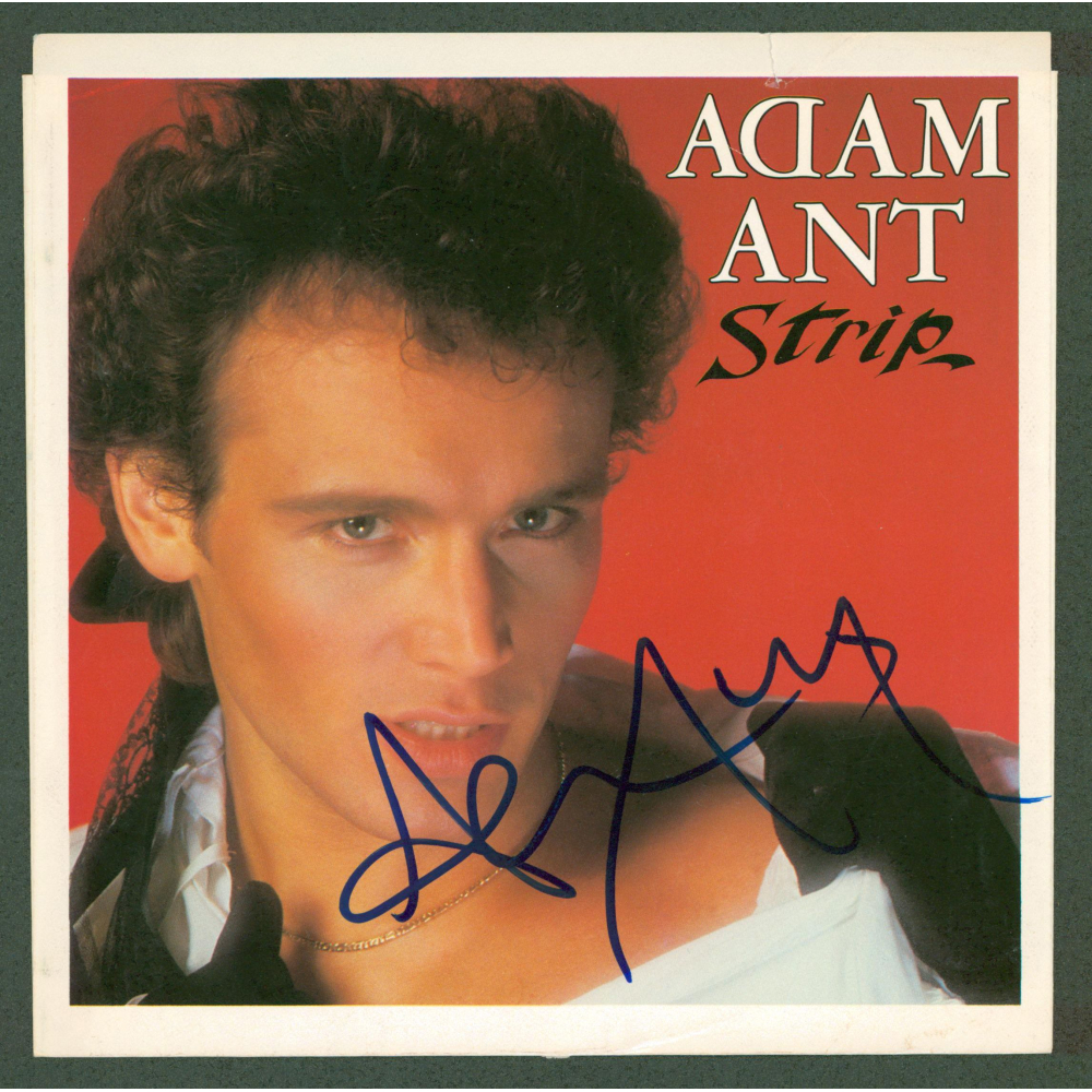 Adam Ant Signed "Strip" 45 RPM Album Cover (Beckett) | Pristine Auction