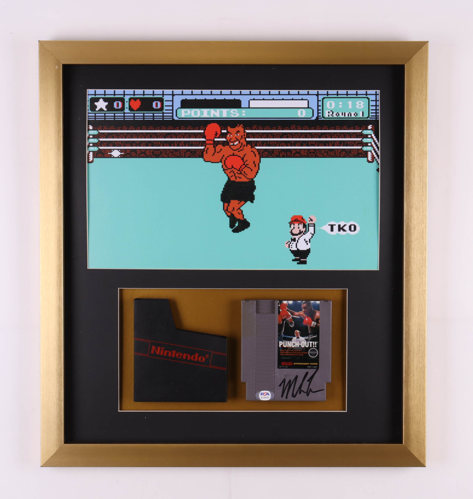 Mike Tyson Signed 1987 "Punch-Out!!" Vintage Nintendo Video Game ...