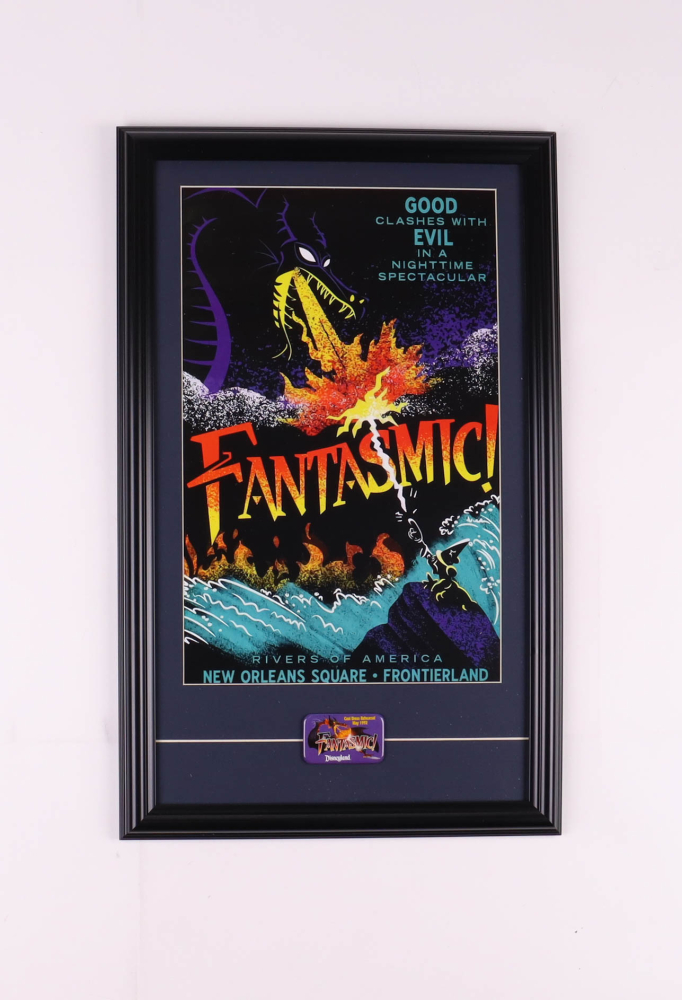 Disneyland "Fantasmic" Custom Framed Poster Print with Vintage Pre ...