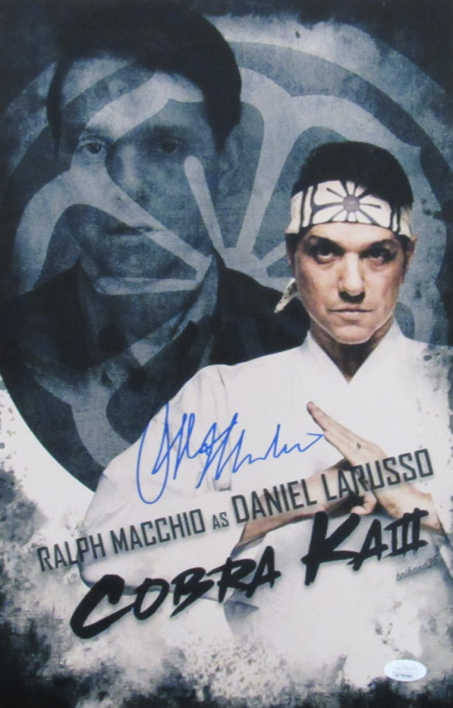 Ralph Macchio Signed "Cobra Kai" 11x17 Poster Print (JSA) | Pristine ...