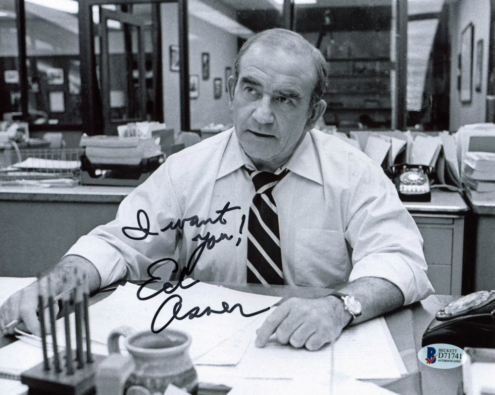 Ed Asner Signed "The Mary Tyler Moore Show" 8x10 Photo Inscribed "I ...