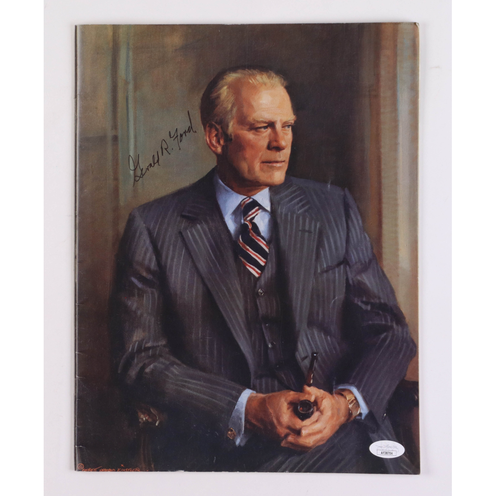 Gerald R. Ford Signed "Gerald R. Ford Museum" Commemorative Program ...
