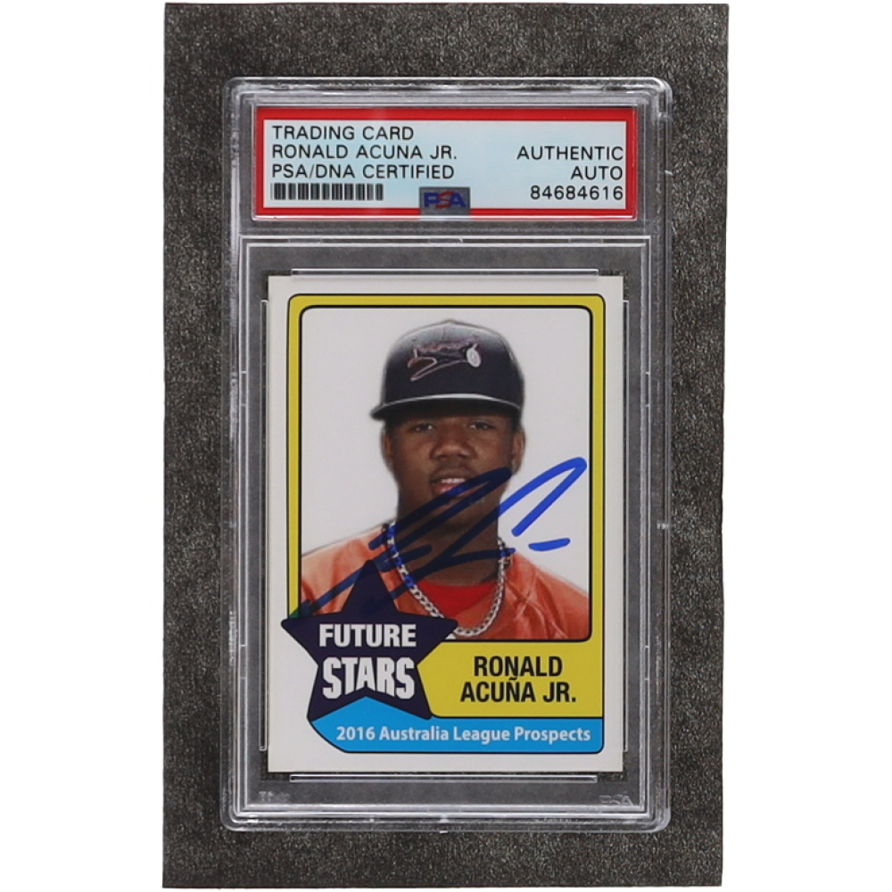 Ronald Acuna Signed Trading Card (PSA) | Pristine Auction