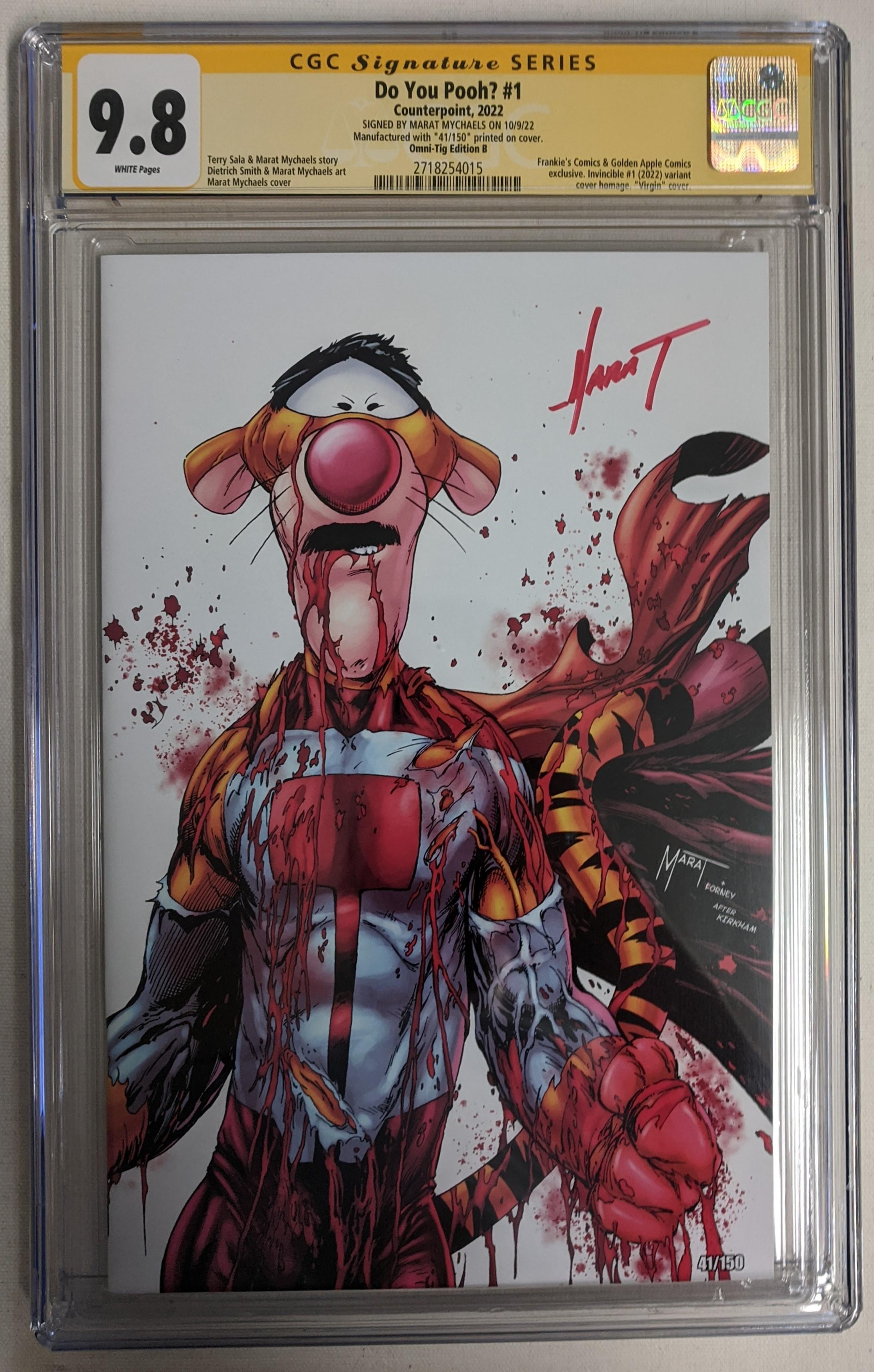 Marat Mychaels Signed LE 2022 "Do You Pooh?" Issue #1 Virgin Omni-Tig ...