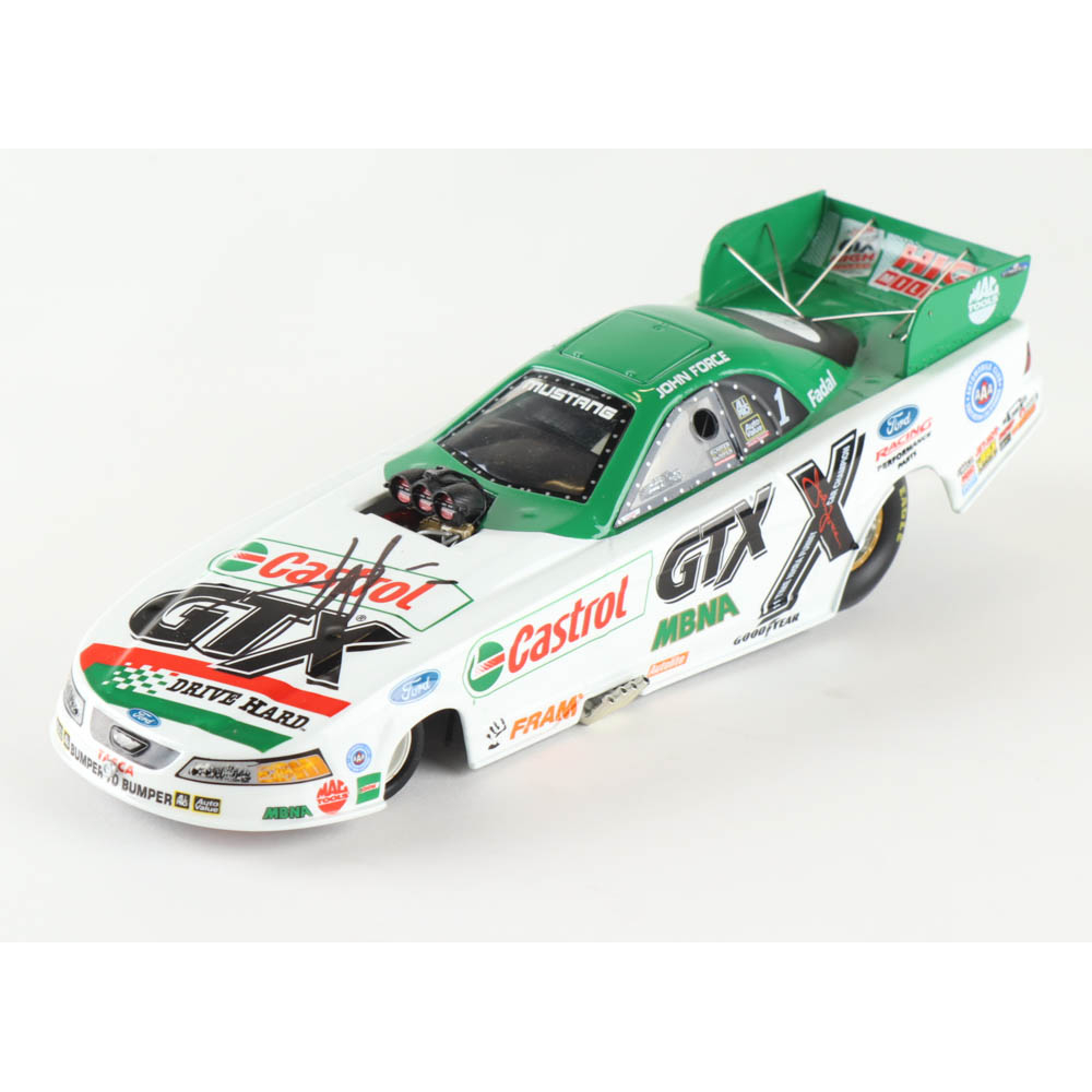 John Force Signed LE Castrol GTX 2001 Mustang Funny Car 1:24 Diecast ...