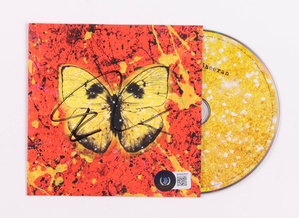 Ed Sheeran Signed "Shivers" CD Cover (Beckett) | Pristine Auction
