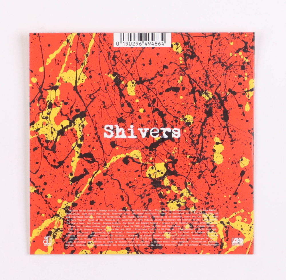 Ed Sheeran Signed "Shivers" CD Cover (Beckett) | Pristine Auction
