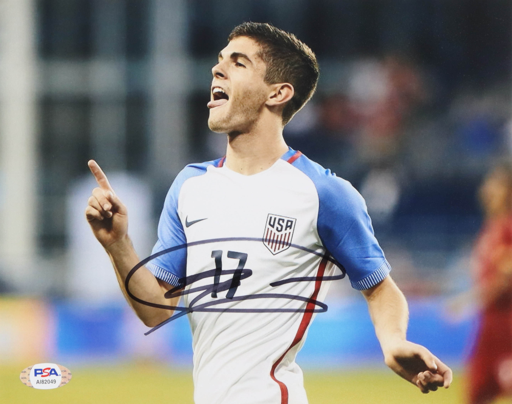 Christian Pulisic Signed Team USA 8x10 Photo (PSA) | Pristine Auction