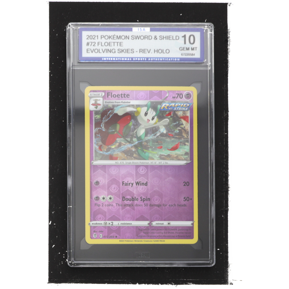 Floette 2021 Pokemon Sword and Shield Evolving Skies Reverse Foil #72 U ...