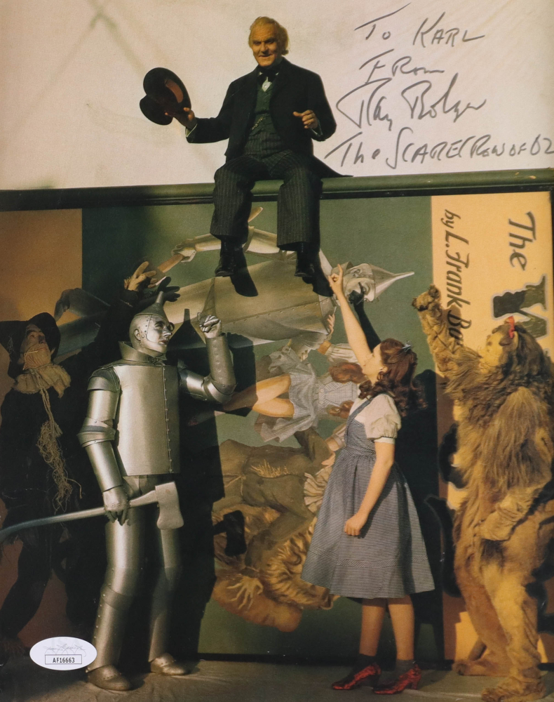 Ray Bolger Signed "The Wizard of Oz" 8x10 Photo Inscribed "From the ...
