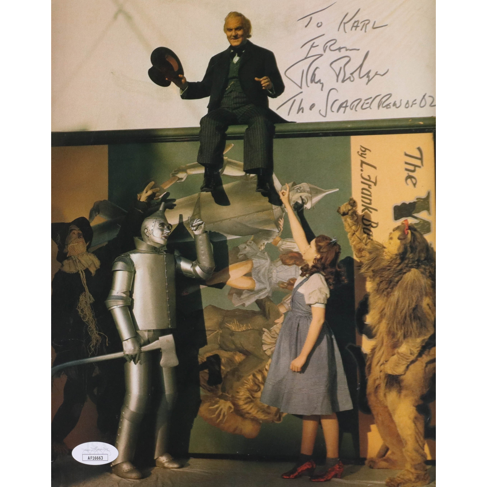 Ray Bolger Signed "The Wizard of Oz" 8x10 Photo Inscribed "From the ...