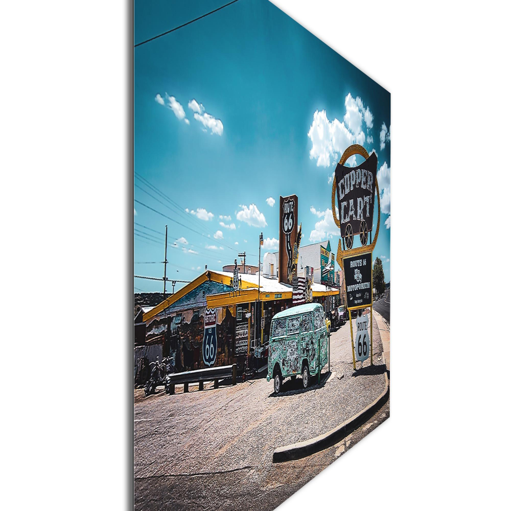 Adam Utz "Route 66 Wagon" Giclee Print on Aluminum Composite Panel ...