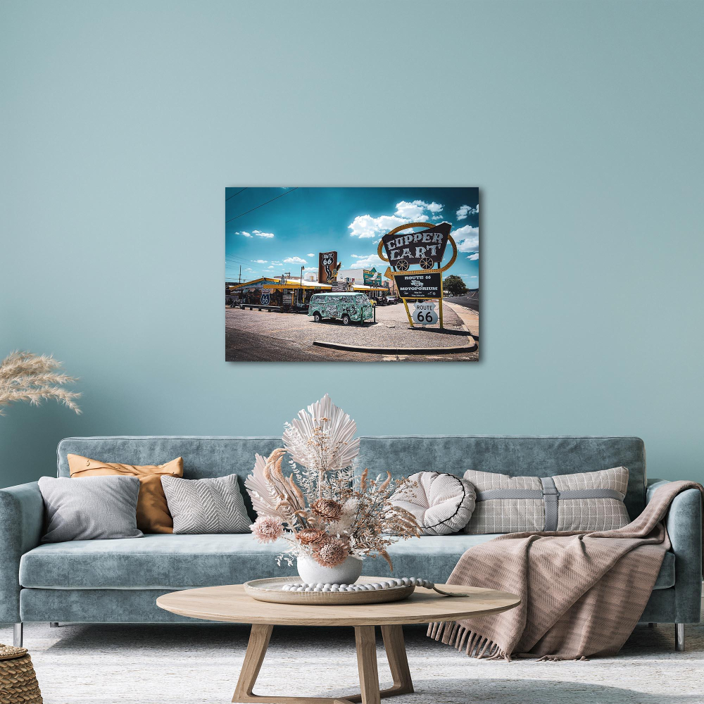 Adam Utz "Route 66 Wagon" Giclee Print on Aluminum Composite Panel ...