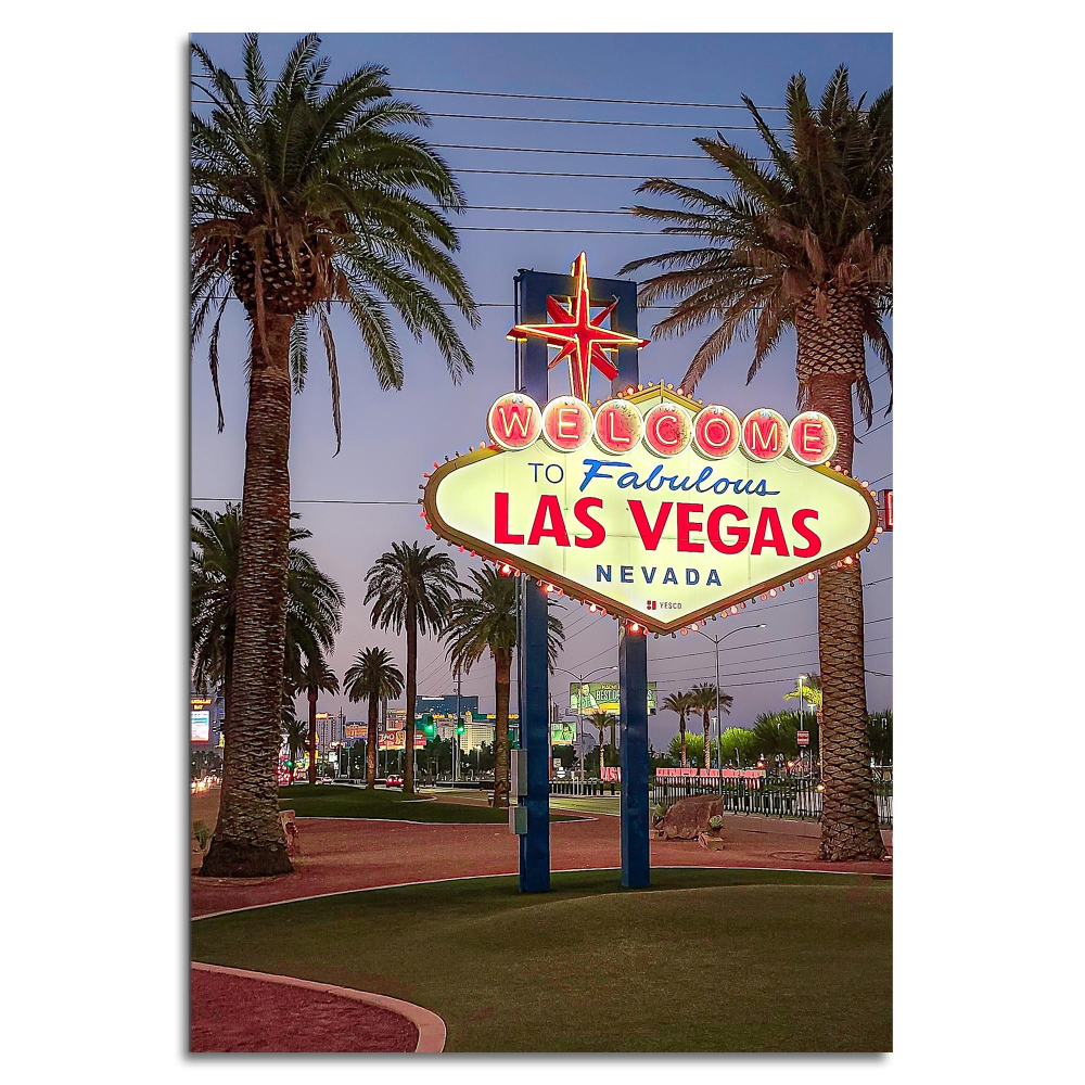 Adam Utz "Fabulous Las Vegas" Giclee Print on Aluminum Composite Panel | Pristine Auction