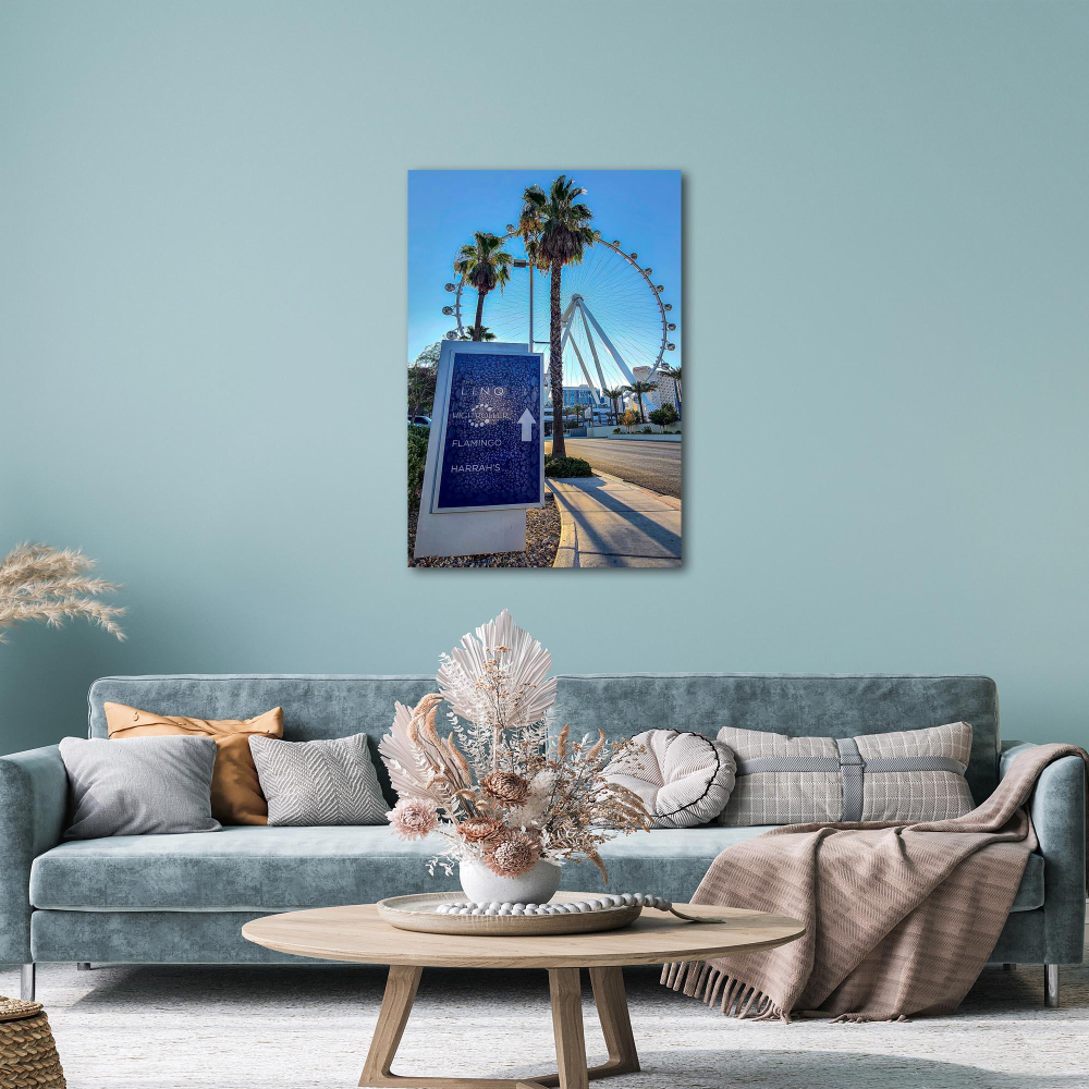 Adam Utz "Las Vegas Wheel" Giclee Print on Aluminum Composite Panel ...