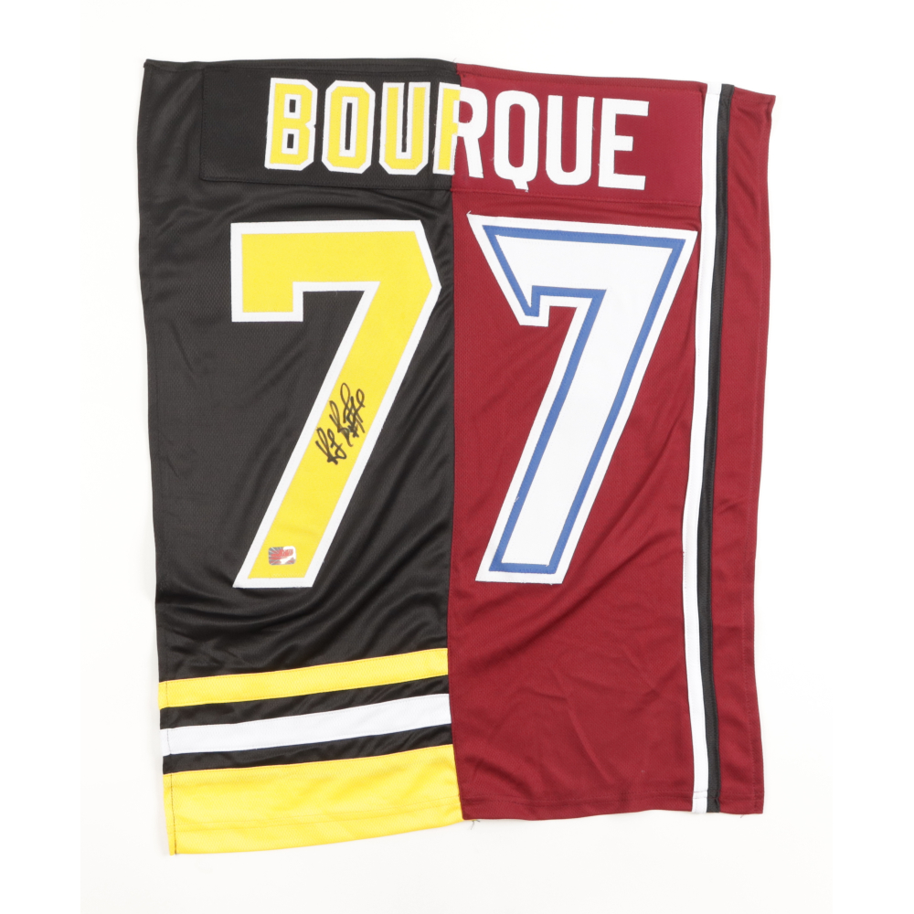 Ray Bourque Signed #77 Jersey Swatch (Bourque) | Pristine Auction