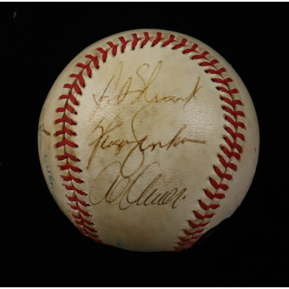 "MLB Greats" OAL Baseball Signed by (5) with Fergie Jenkins, Al Oliver ...